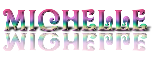 michelle rainbow (in Glitter Text)
