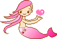 pink marmaid (in Animated GIFs)